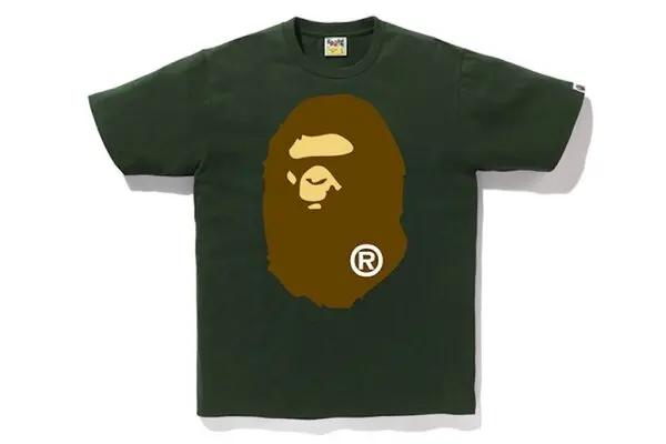 BAPE Big Ape Head Tee Shirt - Green