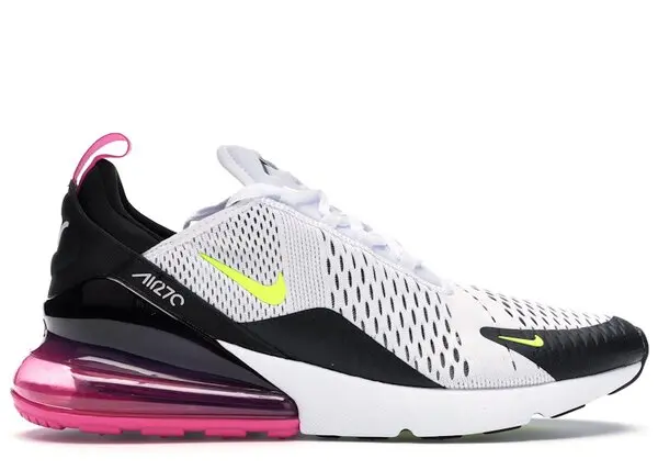 Nike Air Max 270 Sneakers - White/black/laser Fuchsia