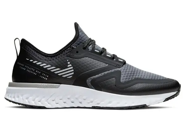 Nike Odyssey React 2 Shield Sneakers - Black/metallic Silver/cool Grey