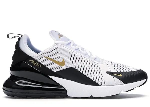 Nike Air Max 270 Sneakers - White/metallic Gold/black