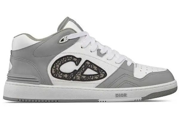 Dior B57 Mid Oblique Sneakers - Grey/white