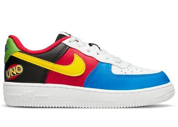 Nike Air Force 1 Lv8 Qs Uno Sneakers - White/university Red/game Royal