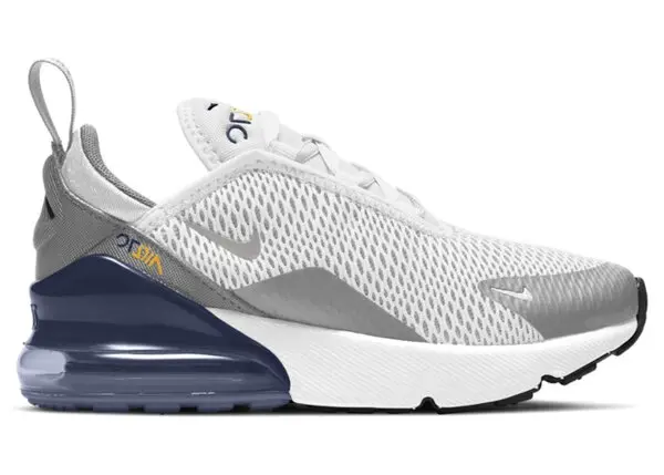 Nike Air Max 270 Sneakers - White/midnight Navy Blue/university Gold