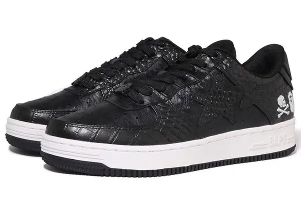 BAPE A Bathing Ape Sta Sneakers Neighborhoodin - Black/white