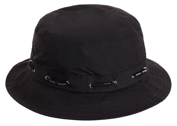 Supreme Shockcord Nylon Crusher Hat - Black