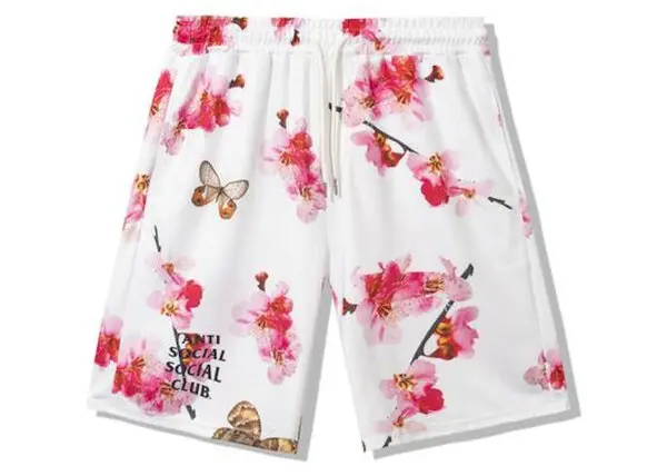 ANTI SOCIAL SOCIAL CLUB Be My Butterfly Mesh Shorts - White