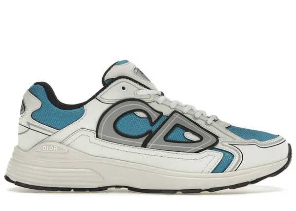 Dior B30in Sneakers - Blue Mesh/white Technical Fabric