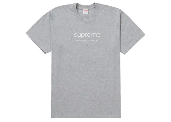 Supreme Shop Tee Shirt - Heather Grey