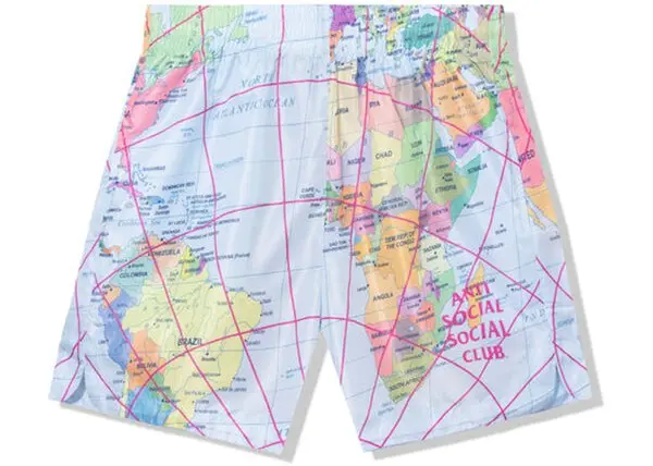 ANTI SOCIAL SOCIAL CLUB Current Location Shorts - Multicolor