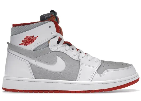 JORDAN Air 1 High Zoom Air Cmft Hare Sneakers - White/grey/red