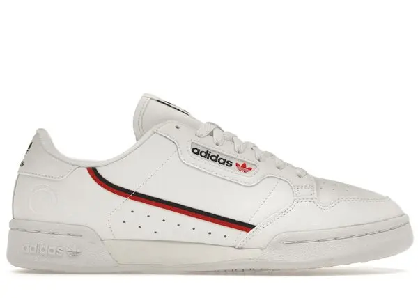 Adidas Continental 80 Vegan Sneakers - Cloud White/collegiate Navy Blue/scarelet Red