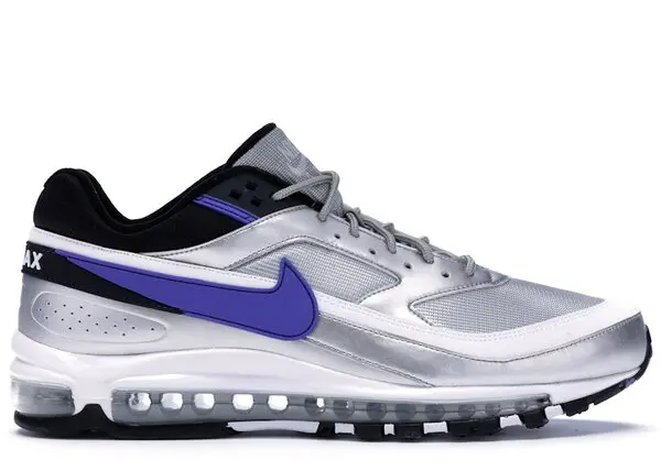 Nike Air Max 97/bw Sneakers - Metallic Silver/persian Violet/black