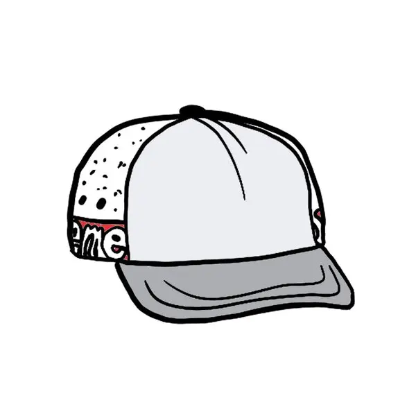 Supreme Side Logo 5-panel Cap - White