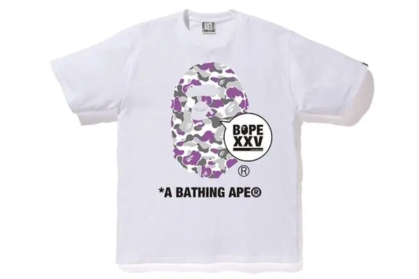 BAPE Store New York Xxv Ape Head Tee Shirt - White