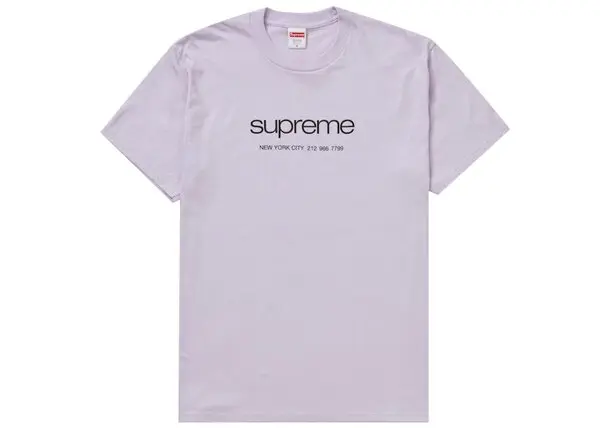 Supreme Shop Tee Shirt - Light Purple