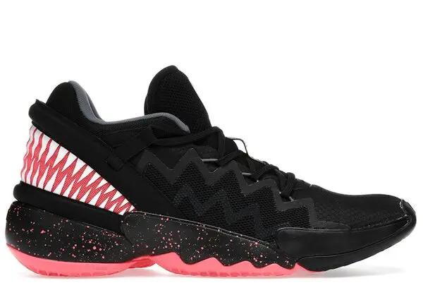 Adidas D. O. N. Issue #2 Marvel Venom Sneakers - Core Black/signal Pink/cloud White