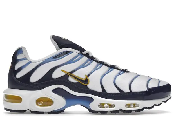 Nike Air Max Plus Sneakers - White/blue Gradient/golden Yellow