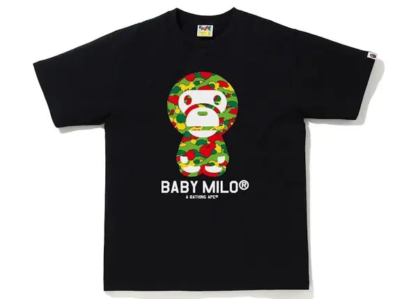 BAPE Sta Camo Baby Milo Tee Shirtin - Black