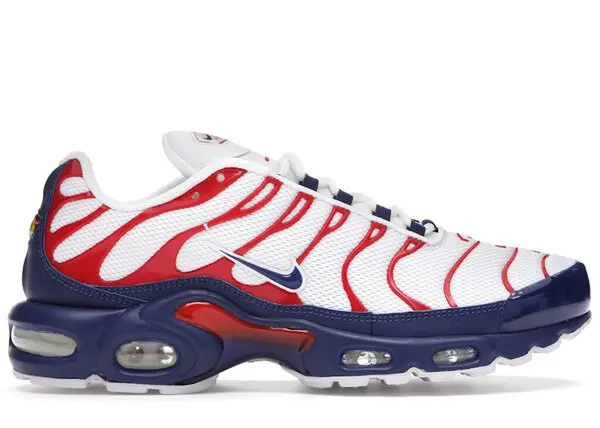 Nike Air Max Plus Usa Red Sneakers - White/deep Royal/university Red