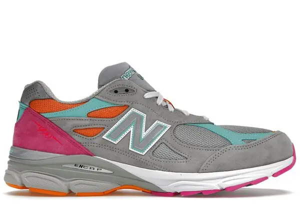 NEW BALANCE 990v3 Miusa Dtlr Miami Drive - Grey/aqua/pink