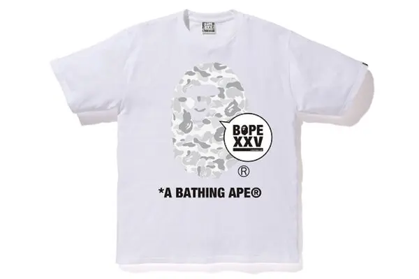 BAPE Store Harajuku Xxv Ape Head Tee Shirt - White