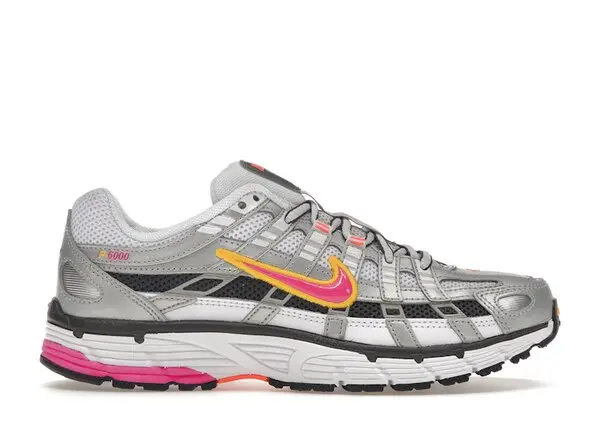 Nike P-6000 Sneakers - White/laser Fuchsia/metallic Platinum