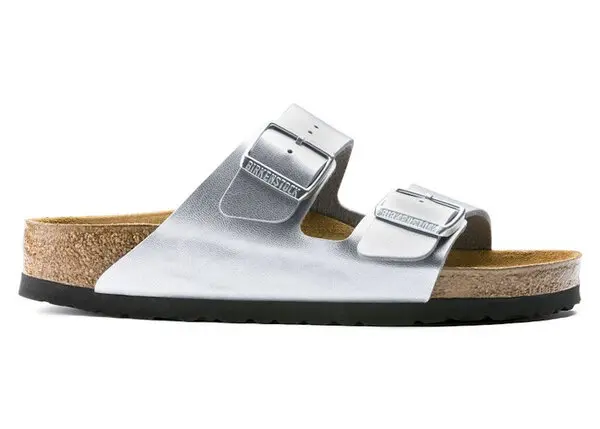 BIRKENSTOCK Arizona Birkoflor Sandals - Silver