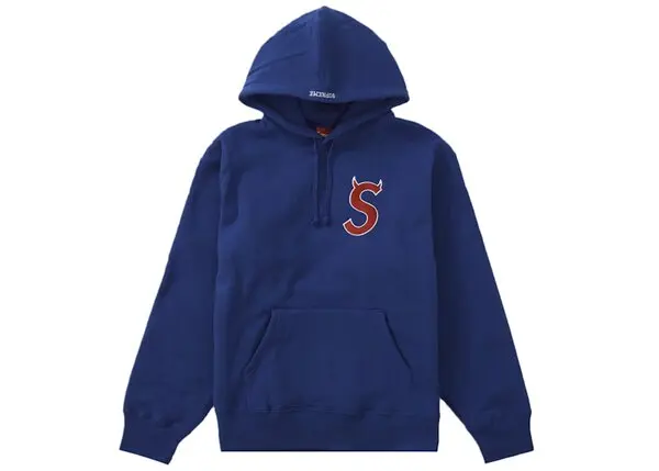 Supreme Logo Hooded Sweatshirt - Royal