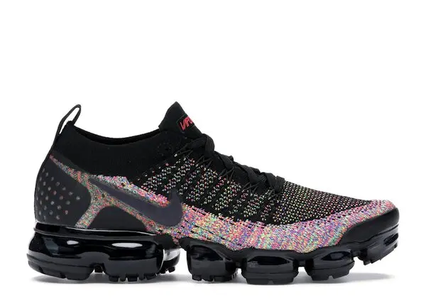 Nike Air Vapormax Flyknit 2 Sneakers - Black/racer Pink/racer Blue