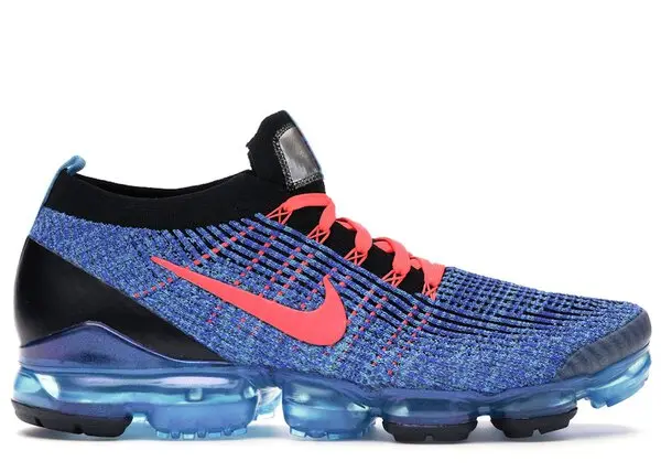 Nike Air Vapormax Flyknit 3 Sneakers - Blue Fury/flash Crimson/racer Blue