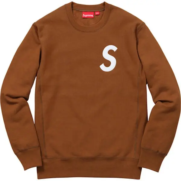 Supreme S Logo Crewneck Sweatshirt - Copper