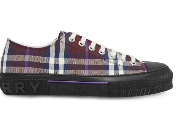 Burberry Vintage Check Low Top Sneakers - Burgundy Check