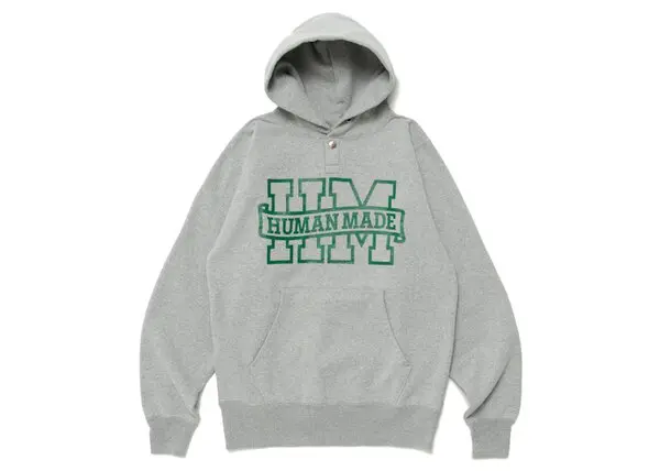 HUMAN MADE Snap Hoodie - Grey
