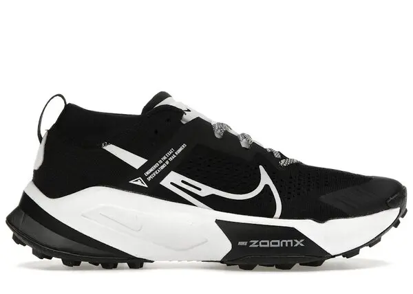 Nike Zoomx Zegama Trailing Sneakers - Black/white