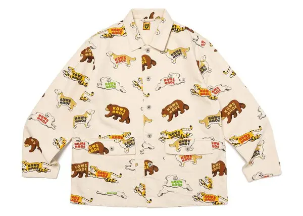 HUMAN MADE X Kaws Animal Patterned Coverall Jacket