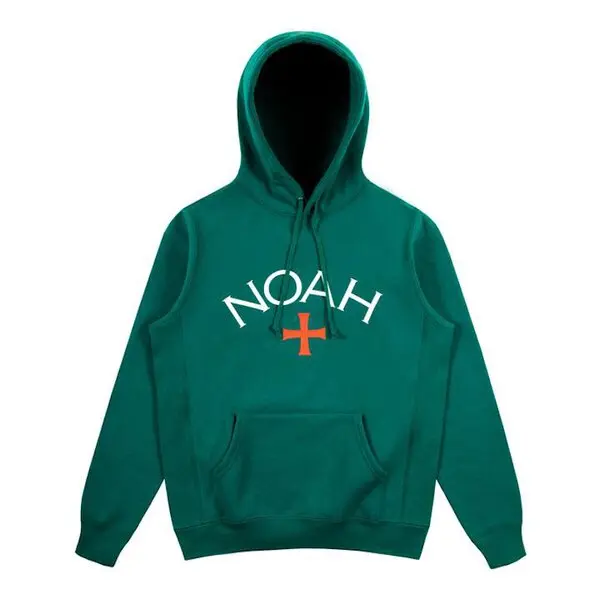 NOAH Core Logo Hoodie - Deep Green