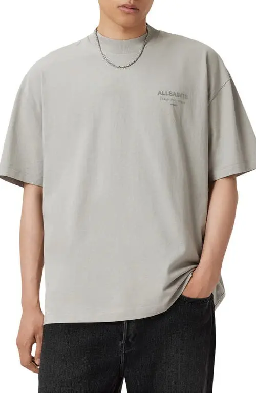 All Saints Xander Crewneck T-shirt - Carbon Grey