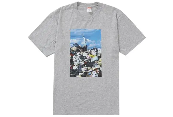 Supreme Trash Tee Shirt - Heather Grey