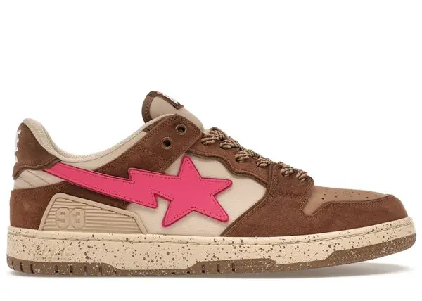 BAPE A Bathing Ape Sk8 Sta #6 - Brown/beige/pink