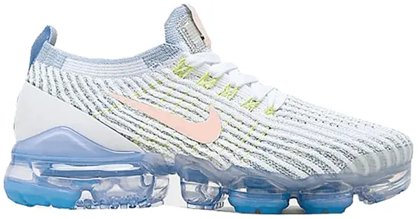 Nike Air Vapormax Flyknit 3 Sneakers - White/washed Coral/hydrogen Blue