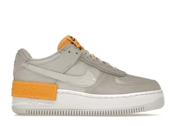 Nike Air Force 1 Low Shadow Sneakers - Vast Grey/laser Orange/white