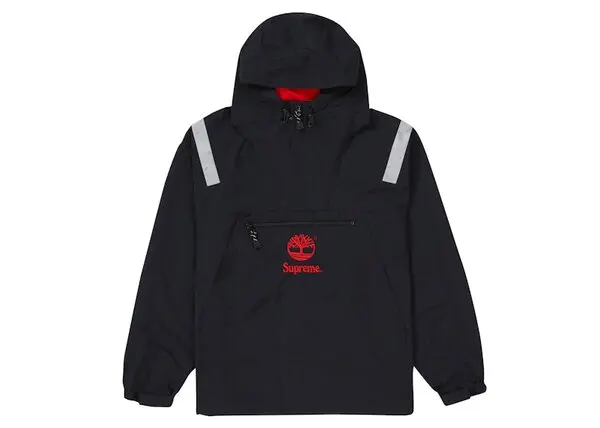 Supreme Timberland Reflective Taping Anorak - Black