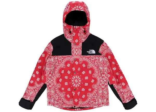 Supreme The North Face Bandana Mountain Jacket - Red