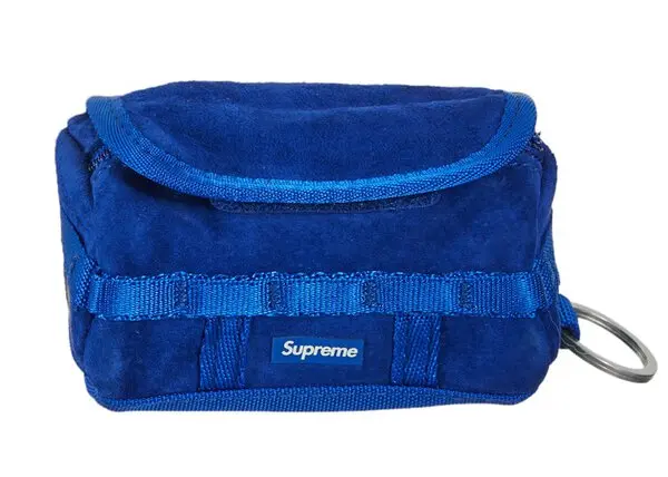 Supreme The North Face Suede Base Camp Duffle Keychain - Blue