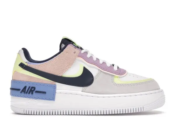 Nike Air Force 1 Low Shadow Sneakers - Photon Dust/barely Volt/crimson Tint