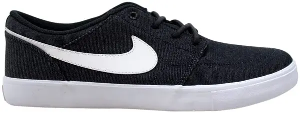 Nike Sb Portmore Ii Solar Canvasin Sneakers - Anthracite/white Black
