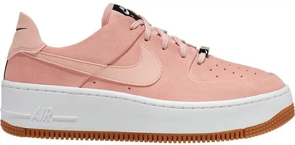 Nike Air Force 1 Sage Low Sneakers - Coral Stardust/black/white