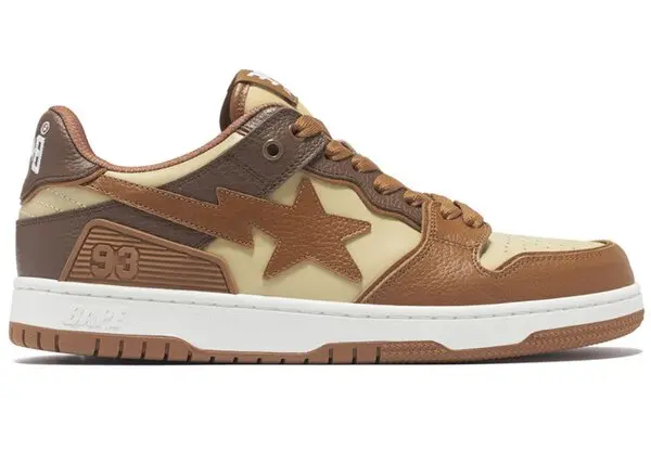 BAPE A Bathing Ape Sk8 Sta #5in - Brown/beige
