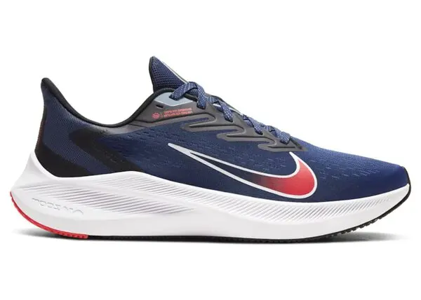 Nike Zoom Winflo Sneakers - Midnight Navy Blue/bright Crimson/black