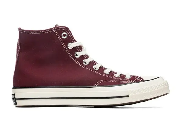 CONVERSE Chuck Taylor All Star 70 Hi Recycled Canvas - Deep Bordeaux/egret/black